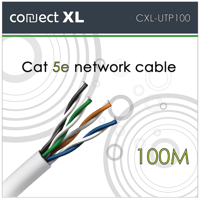 Connect XL Mrežni UTP CAT5E kabel na pak 100 met – CXL-UTP100