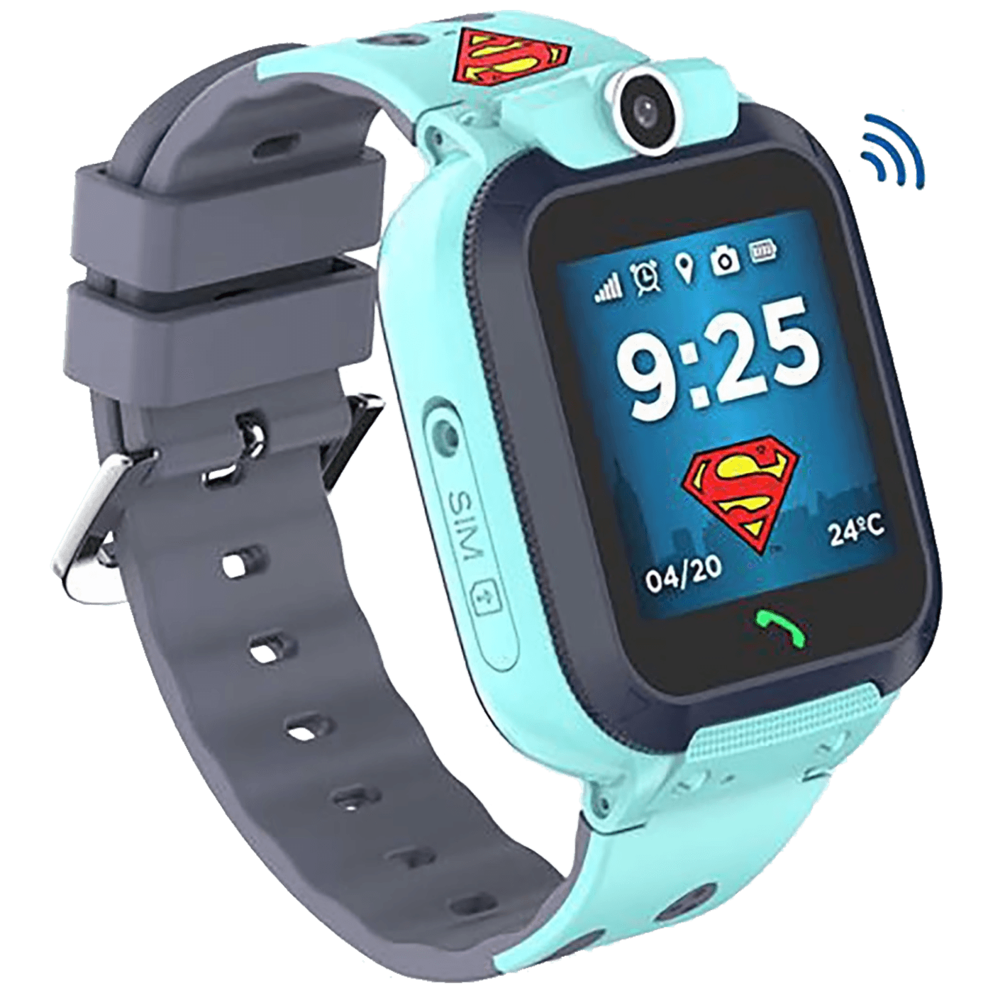 DC Pametan sat , Superman, SOS tipka, slot za SIM card – SUPERMAN Waterproof SmartWatch
