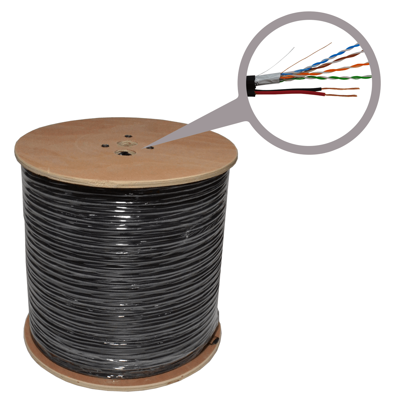 Eule Mrežni UTP CAT5e kabel + napajanje 2 x 0,75, CCA – CAT5+2C