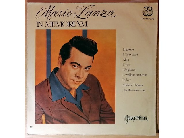 LP MARIO LANZA - In Memoriam (1966) 1. press, ODLIČNA