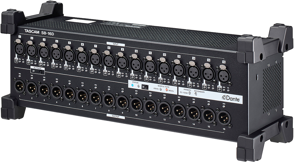 Tascam SB-16D Dante stagebox