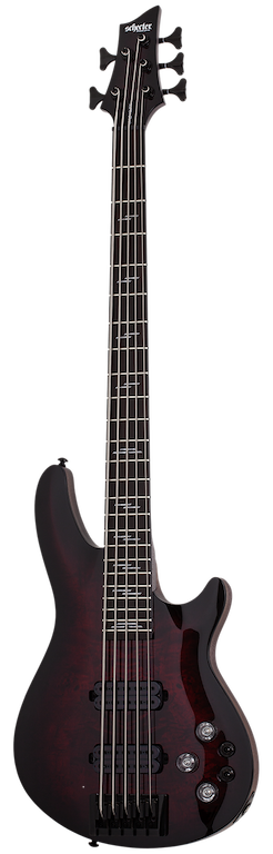 Schecter Omen Elite 5 Bass Black Cherry Burst 2621