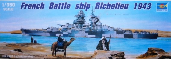 TRUMPETER 1/350 French Battleship Richelieu (1943)