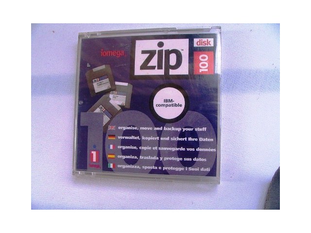 ZIP disk IOMEGA 100 MB  IBM Formatidet