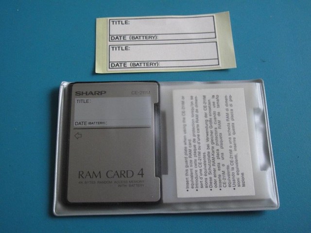 SHARP  CE-211M - Ram card 4Kb za Pocket Computers