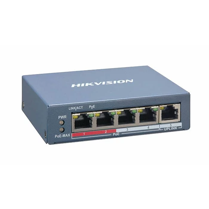 Hikvision DS-3E1105P-EI 4-portni PoE switch