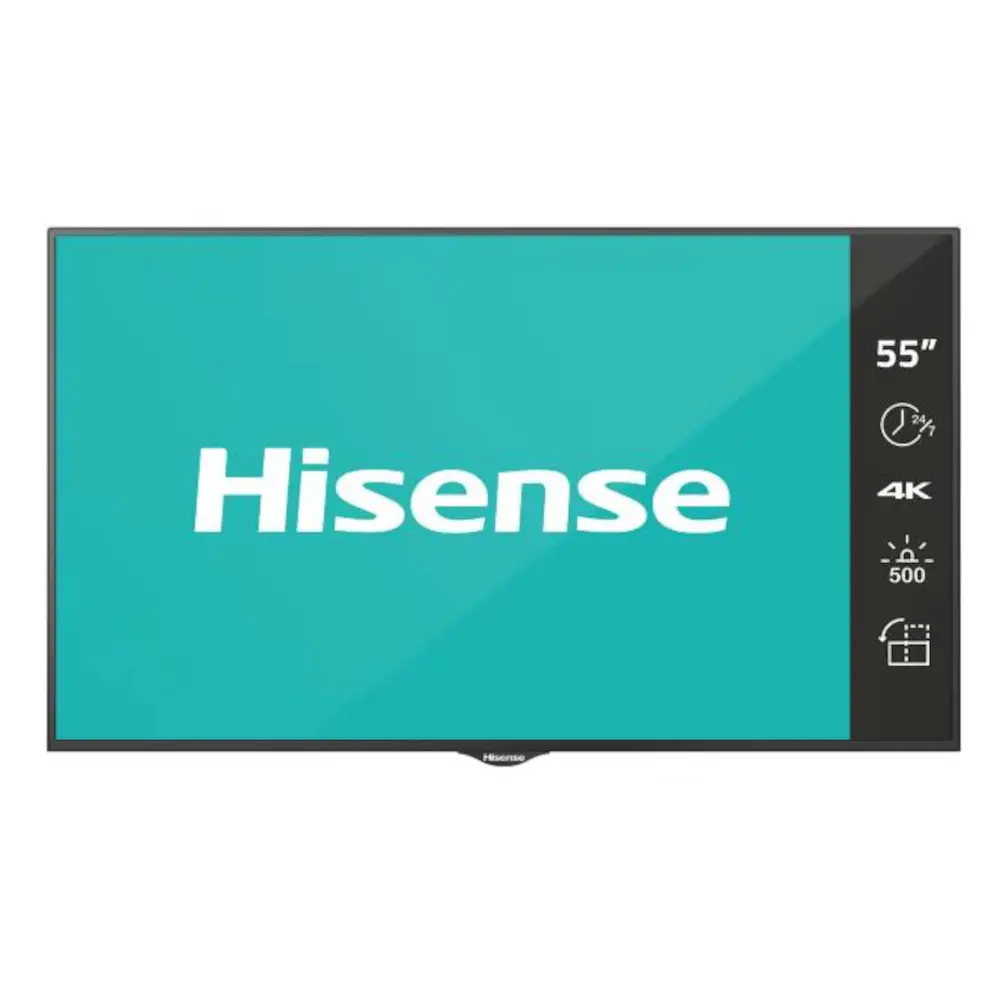 HISENSE Digitalni ekran 55" 55BM66AE 4K UHD Digital Signage Display - 24/7 Operation crni