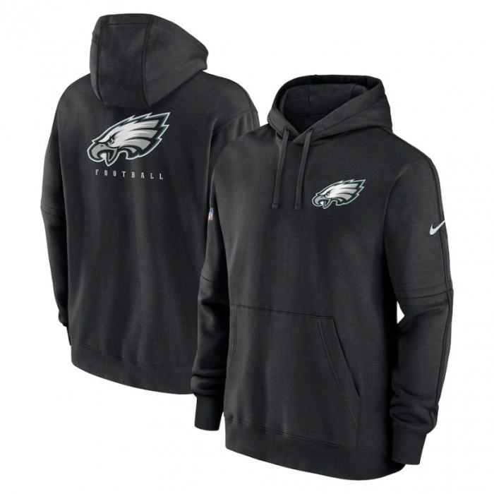 Philadelphia Eagles Nike Club Sideline Fleece Pullover duks sa kapuljačom