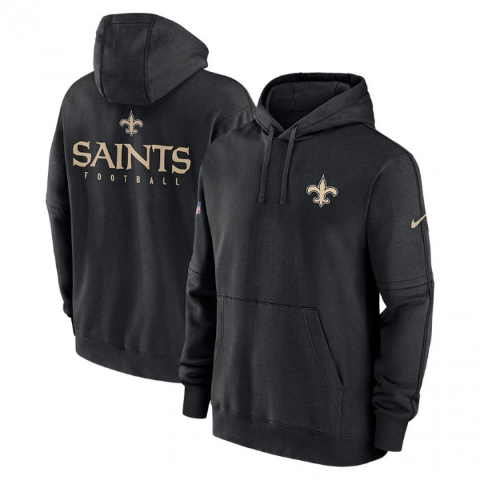 New Orleans Saints Nike Club Sideline Fleece Pullover duks sa kapuljačom