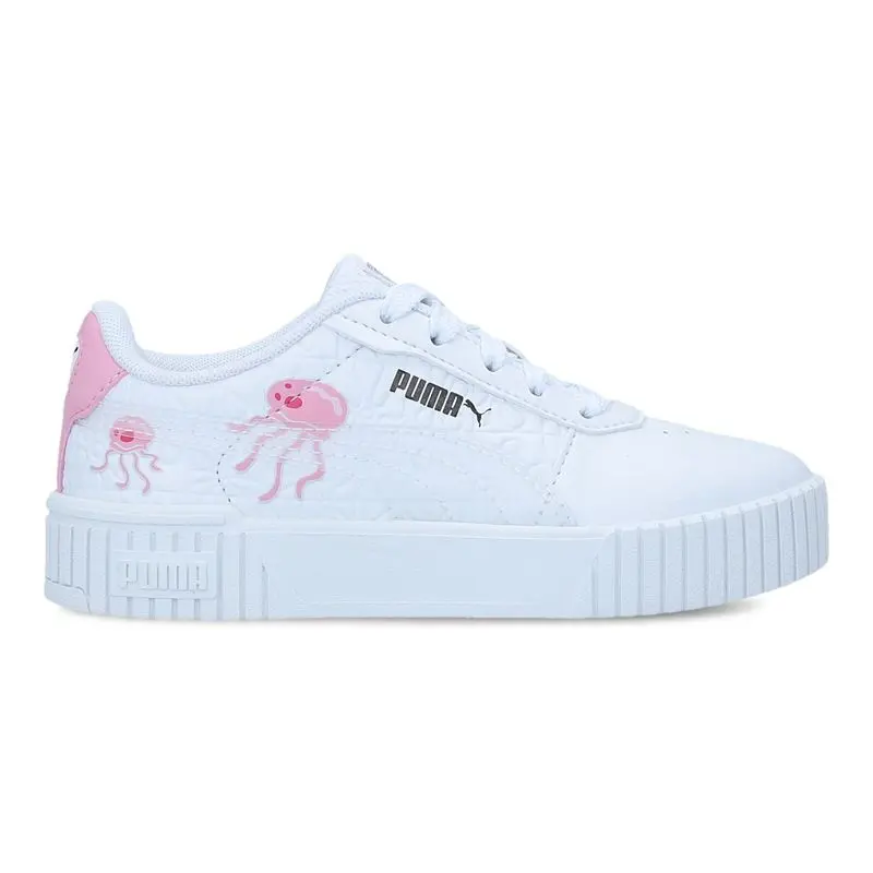 PUMA Patike za devojčice Carina 2.0 SpongeBob PS belo-roze