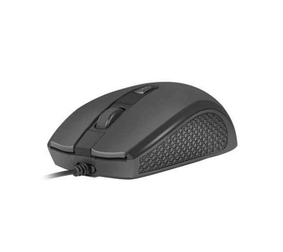 HOOPOE 2, Optical Mouse 1600 DPI, 4 Buttons, USB, Black, Cable 1,8m