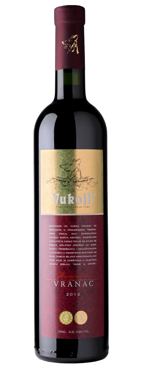 VUKOJE Vranac crveno vino 0,75 l