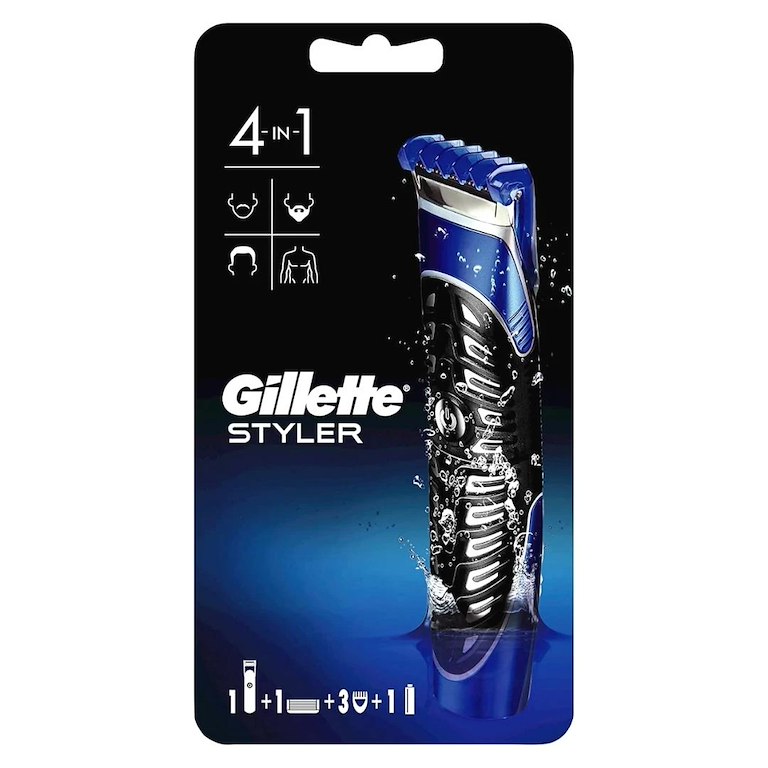 Gillette® Vodootporni STYLER 4u1; Električni Brijač sa Trimerom