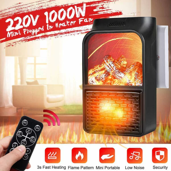 Mini grejalica, zidni kamin – Flame Heater