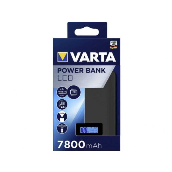 VARTA Powerbank eksterna baterija LCD 7800 mAh