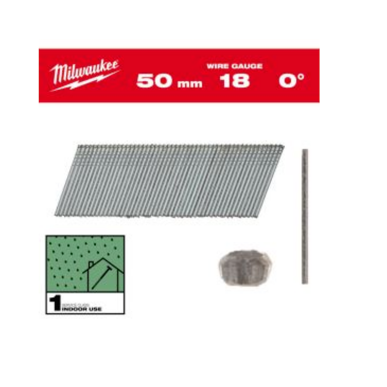 Milwaukee Ekseri 18G za M18 FN18GS, 1,05 x 1,25 x 50 mm, 5000 kom, 4932492556