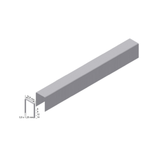 Milwaukee Pocinkovane spajalice za M12 BST, 10,6 x 1,25 x 14 mm, 600 kom, 4932492569