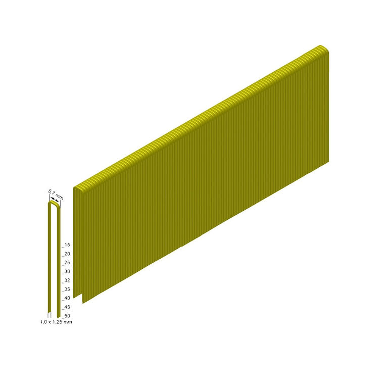 Milwaukee Pocinkovane spojnice 18G, 5,7 x 1.25 x 35 mm, RC G/SC-1, 3600 kom, 4932492621