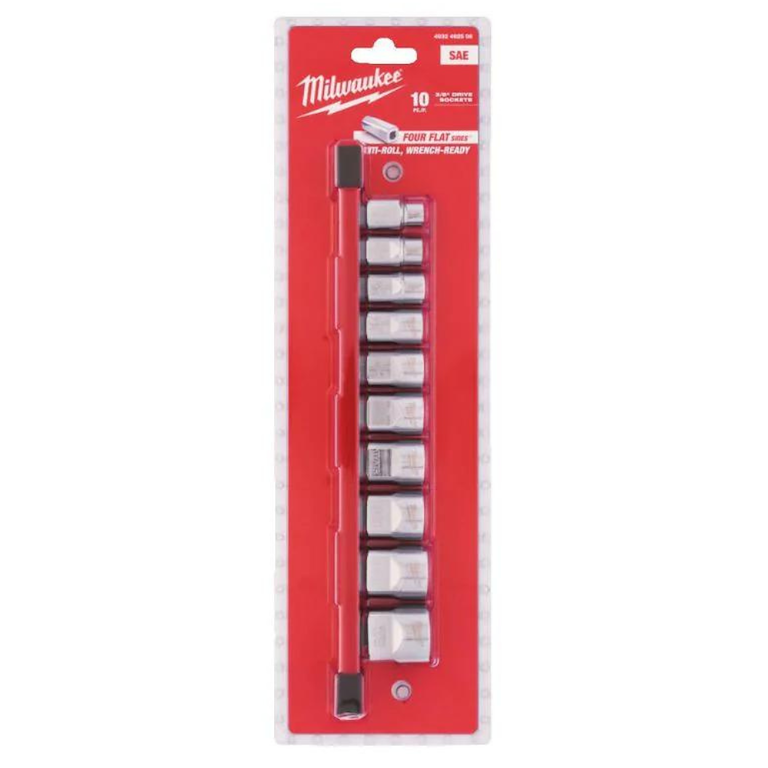 Milwaukee – Set kratkih nasadnih ključeva 3/8″, 6 tačaka, 5/16″ – 7/8″, 10 kom – 4932492508