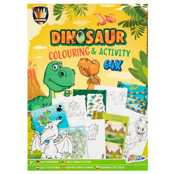 Dino set bojanka i activity book A4 64pcs 150076