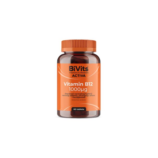 BiVits ACTIVA Vitamin B12 1000µg, 60 tableta