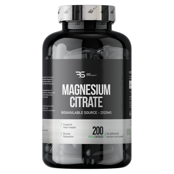 Magnesium citrate Pro 200cap vegan – Basic Supplements