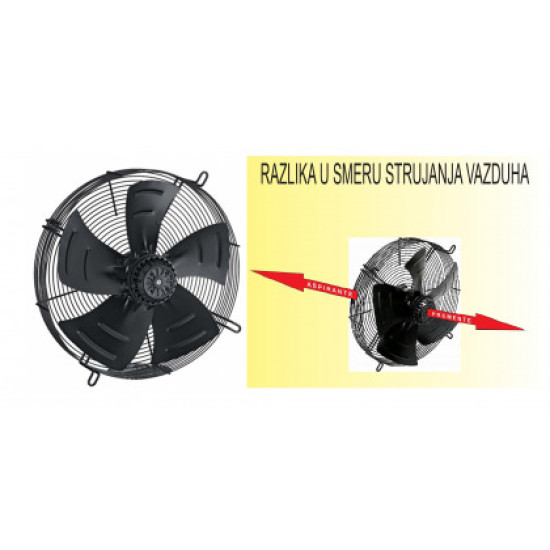 VENTILATOR AKSIJALNI FI-300 MONOFAZNI ASPIRANTE 1320RPM ROSENBERG