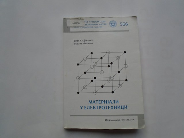 Materijali u elektrotehnici, G.Stojanović, FTN UNS