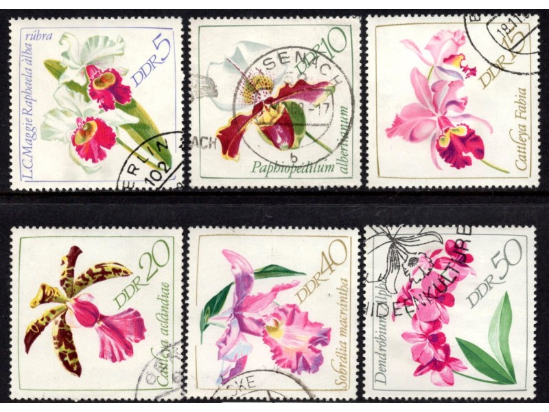 Nemačka DDR 1968. Komplet serija, FLORA