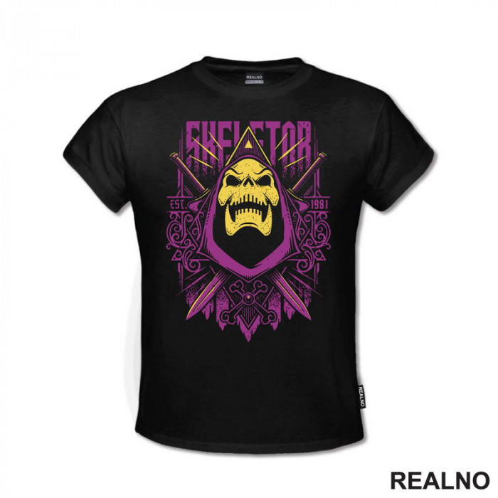 PURPLE SKELETOR - MASTERS OF THE UNIVERSE - MAJICA
