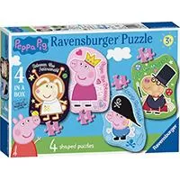 Ravensburger Puzle 4u1 Pepa Prase na maskenbalu 06981