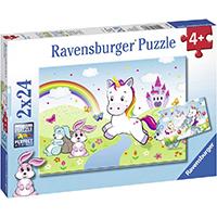 Ravensburger Puzzle slagalice 2x24 dela Bajka sa jednorogom 07828