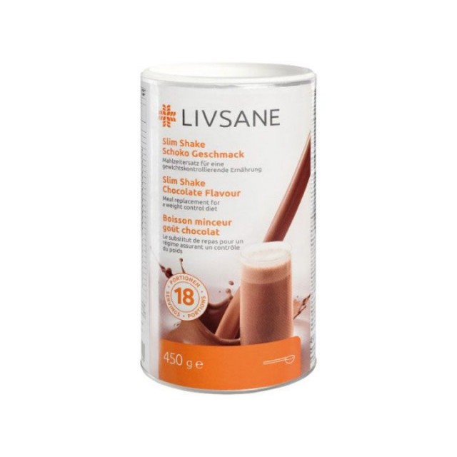 LIVSANE SLIM SHAKE čokolada, 450g