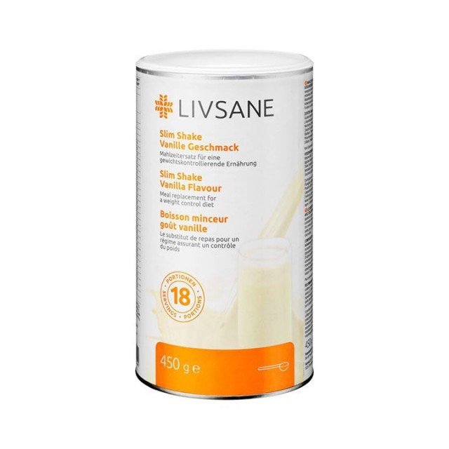 LIVSANE SLIM SHAKE vanila, 450g