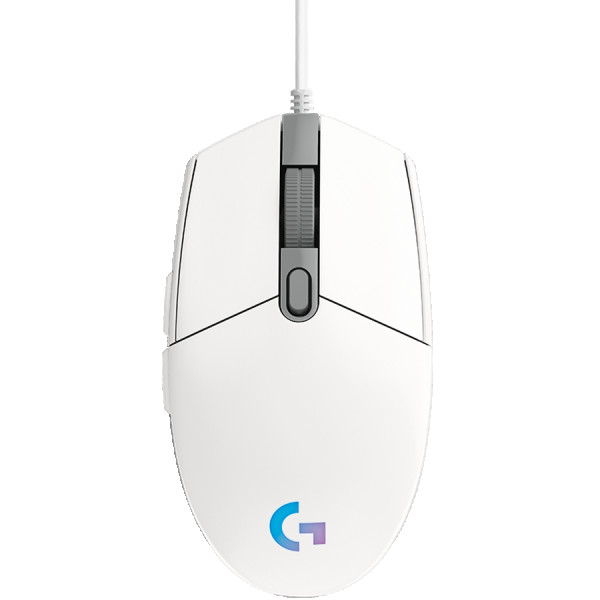 LOGITECH G102 LIGHTSYNC Corded Gaming Mouse - WHITE - USB - EER ( 910-005824 )