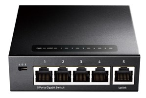 ETHERNET SWITCH 5/1 GigaBit CUDY METAL