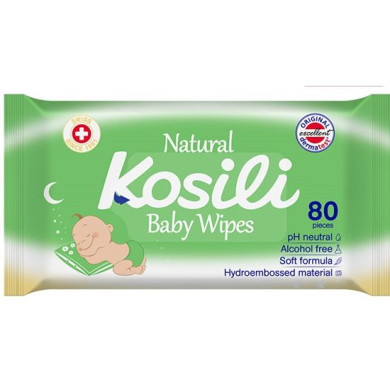 Kosili All Natural vlažne maramice 80 komada