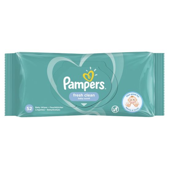 Pampers Fresh, vlažne maramice, 52 komada