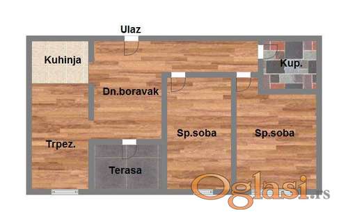 Trosoban - 66m2 - Ruma!