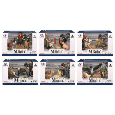 Zhongjieming toys, igračka, set figura, farmer i životinje, miks, 4073145 ( 867123 )