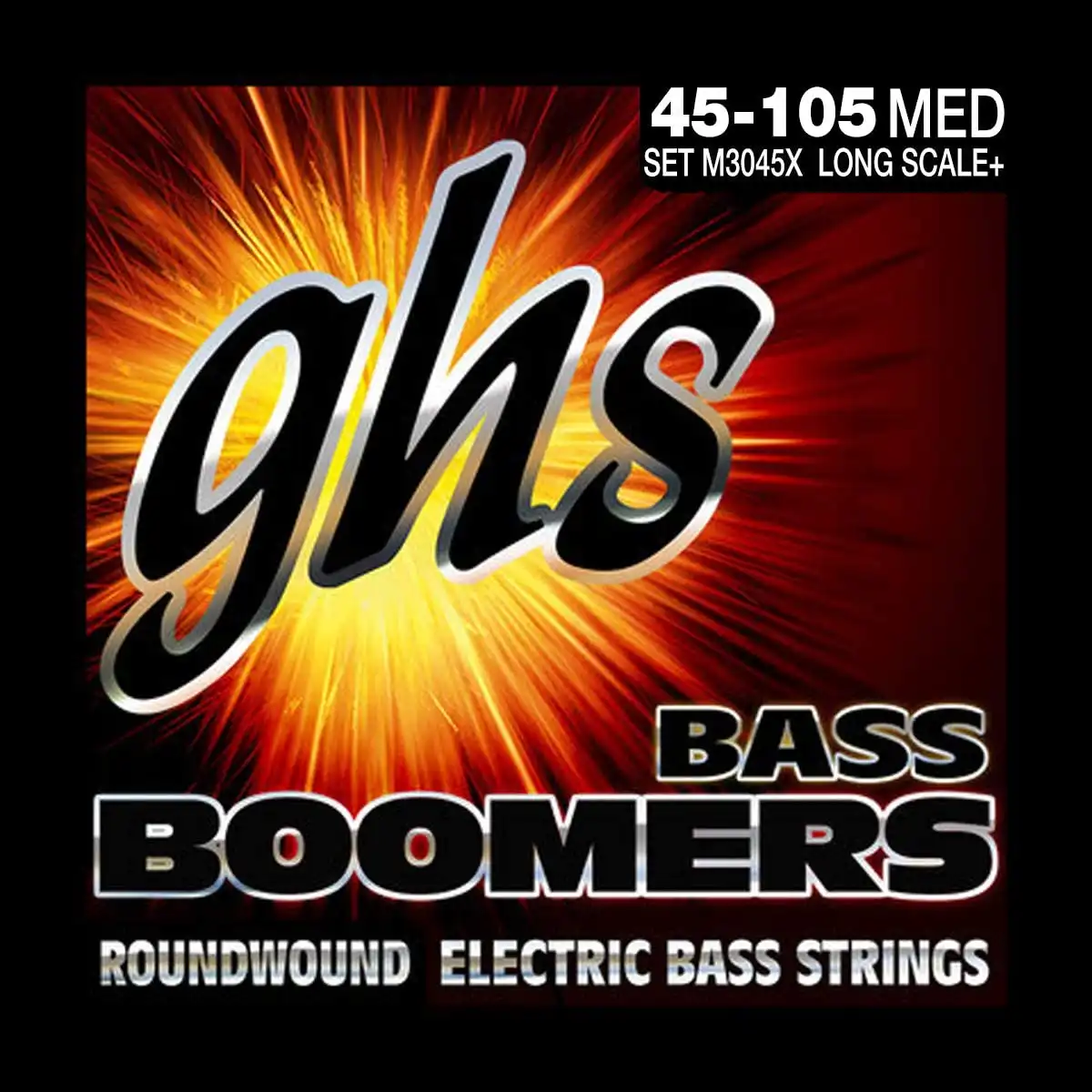 GHS 45-105 M3045X Medium Extra Long Scale Bass Boomers Roundwound - Žice za bas gitaru