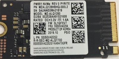 SSD M.2 NVMe 128GB Samsung