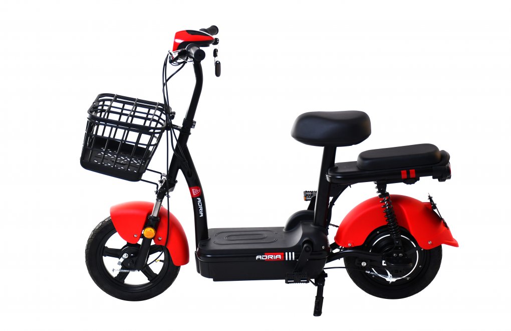 Električni bicikl T20-48 crno-crveno