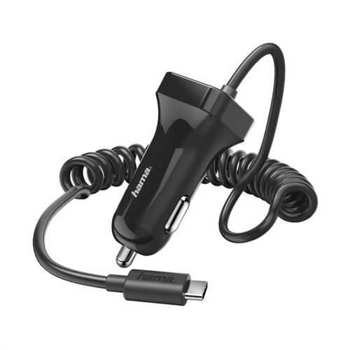 Hama Auto punjač, USB tip-C, 2.4 A, crni