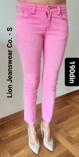 Lion Jeanswear Co ženske farmerke roze S/36