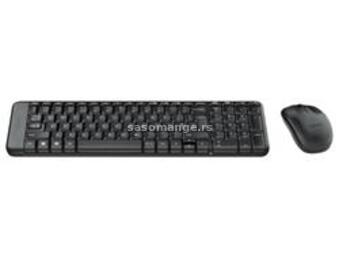 Tastatura+miš LOGITECH MK220 bežični set/US/crna