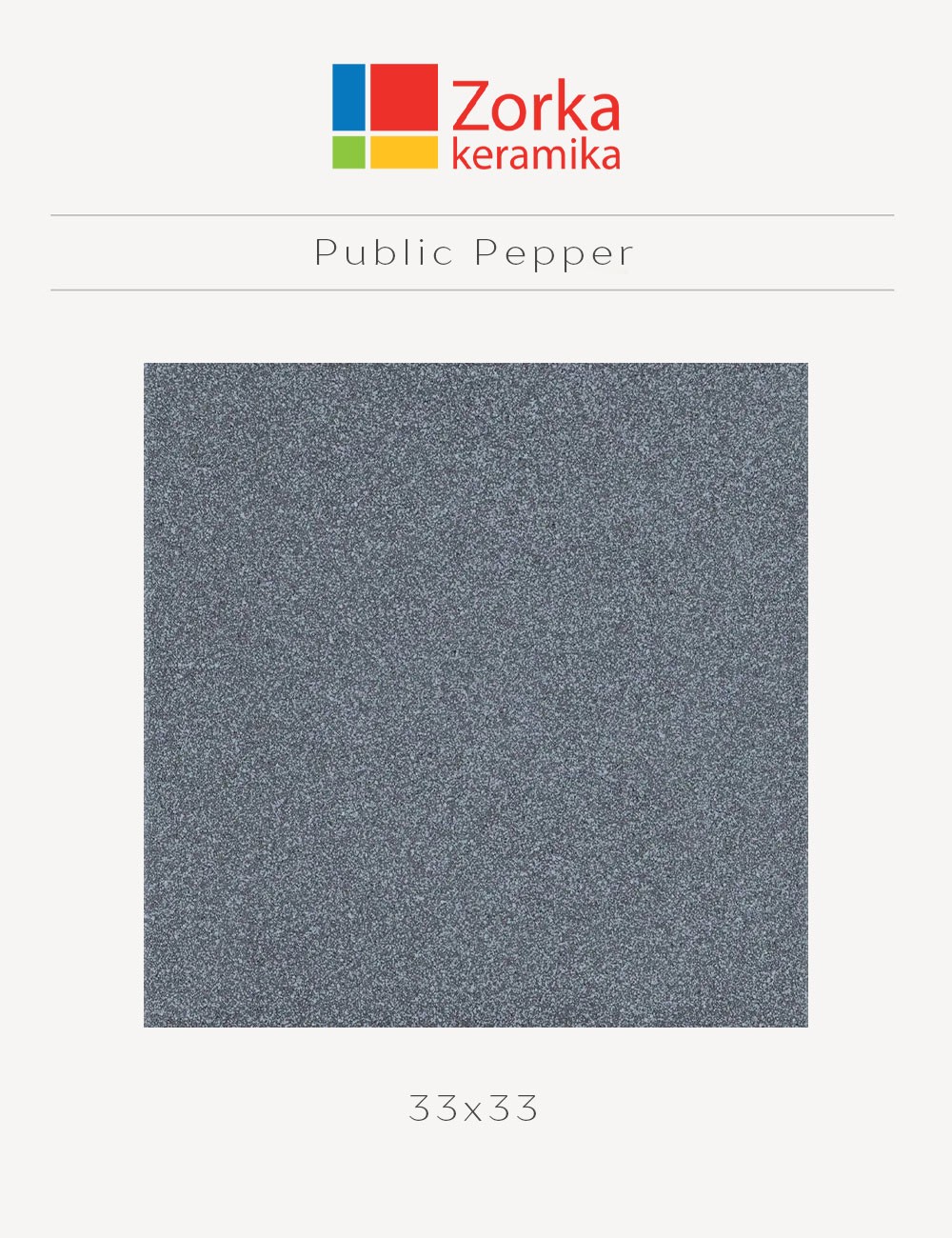 Zorka Keramika Public Pepper 33x33 podne i zidne pločice