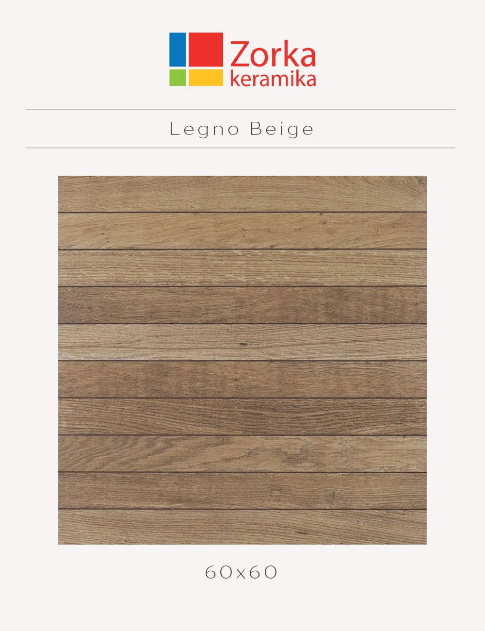 Zorka Keramika Legno Beige 60x60 podne i zidne pločice