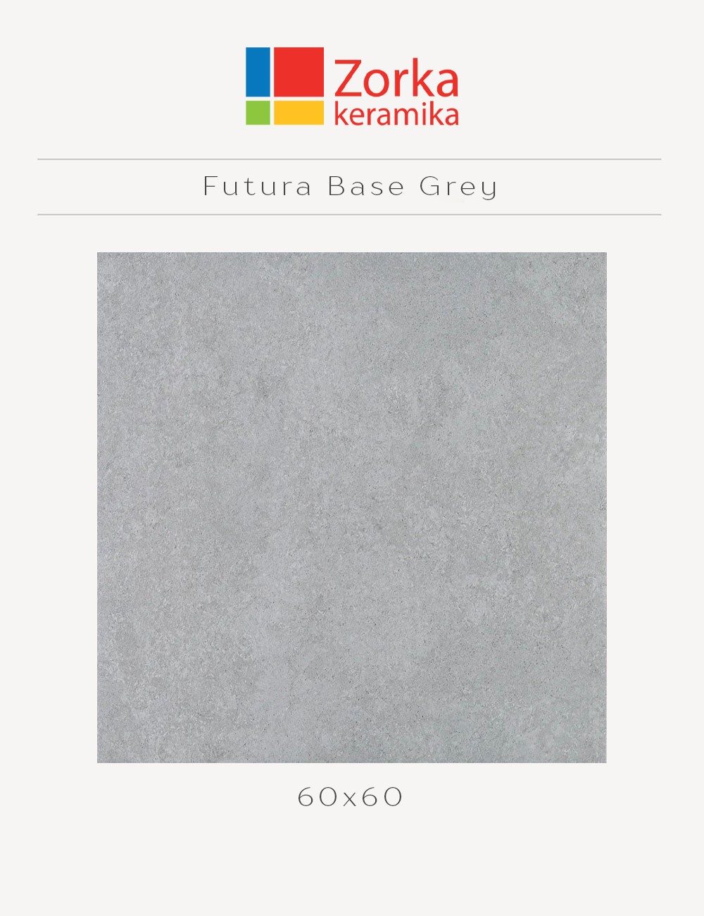 Zorka Keramika Futura Base Grey 60x60 podne i zidne pločice