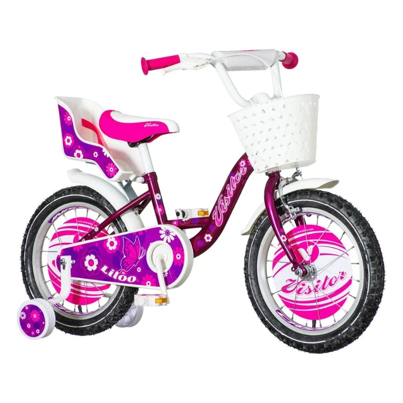 Bicikl za decu Visitor 16" Liloo Kids Ljubičasta, 5g+